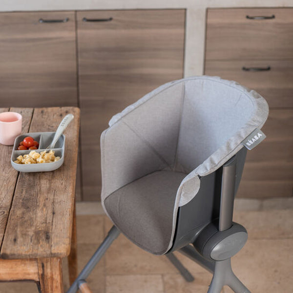 Beaba Up & Down High Chair Grey Junior Seat Textile | Baby Village