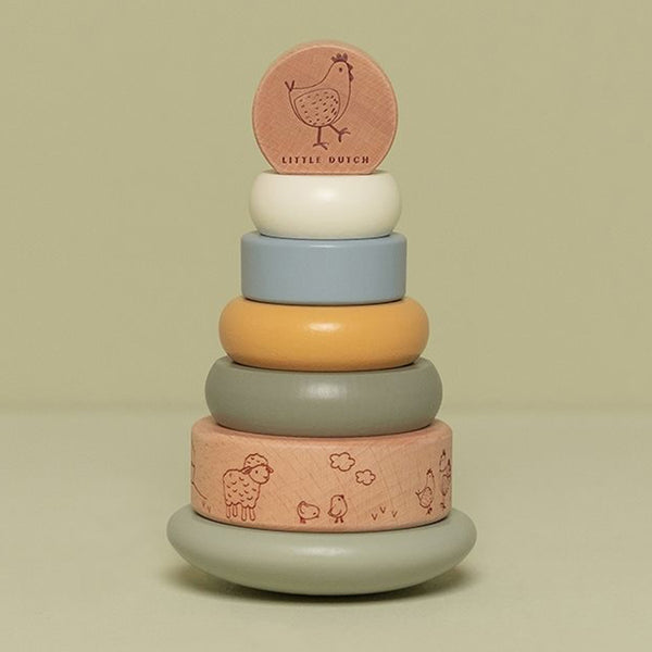 Little Dutch Little Farm Rocking Ring Stacker | Baby Village