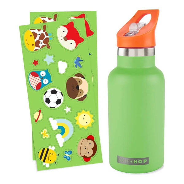 Skip Hop Stainless Steel Canteen Bottle Green | Baby Village