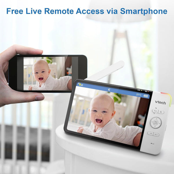 Vtech RM7754HDV2 2 Camera HD Video Monitor With Remote Access | Baby ...