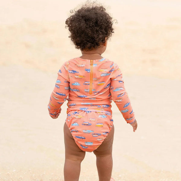 Toshi Swim Baby Rashie L/S Classic/Surfs Up | Baby Village