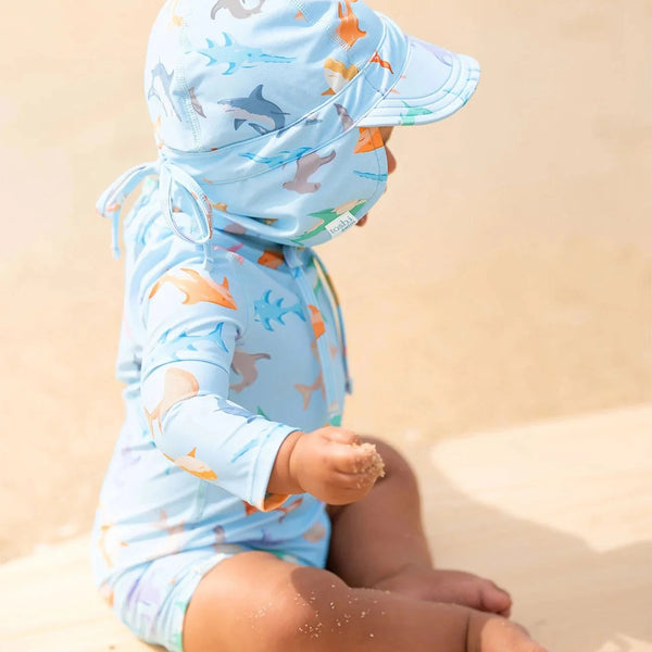 Toshi Swim Baby Rashie L/S Classic/Sharky | Baby Village