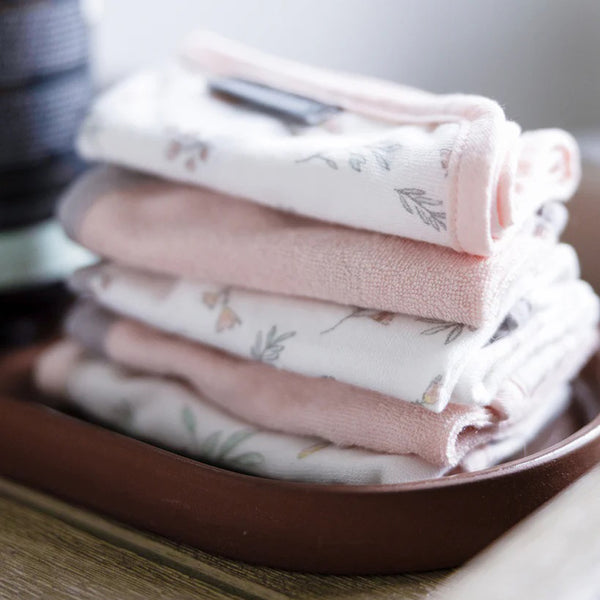 Little Linen Towelling Washers 6pk Harvest Bunny | Baby Village