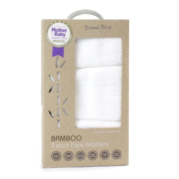 Bubba Blue New Bamboo Face Washer | Baby Village