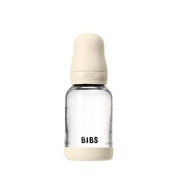 Bibs Dummies Glass Baby Bottle 120ml Slow Flow- Baby Village