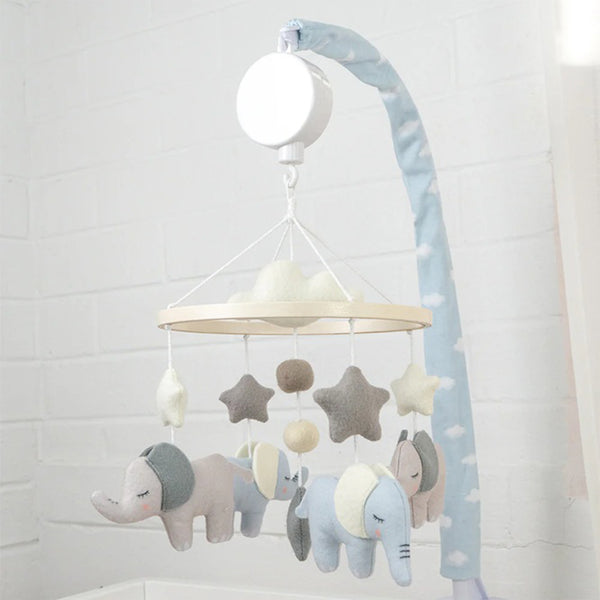 Living Textiles Musical Mobile Set Elephant Playtime | Baby Village