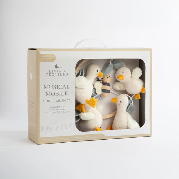 Living Textiles Musical Mobile Set Goosey Goosey | Baby Village